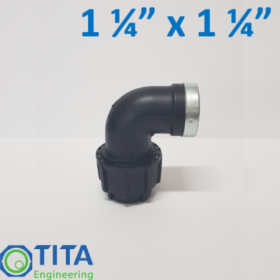 ข้องอเกลียวใน สวมล็อค ขนาด 40x40 มม. Compression Fitting Female Elbow