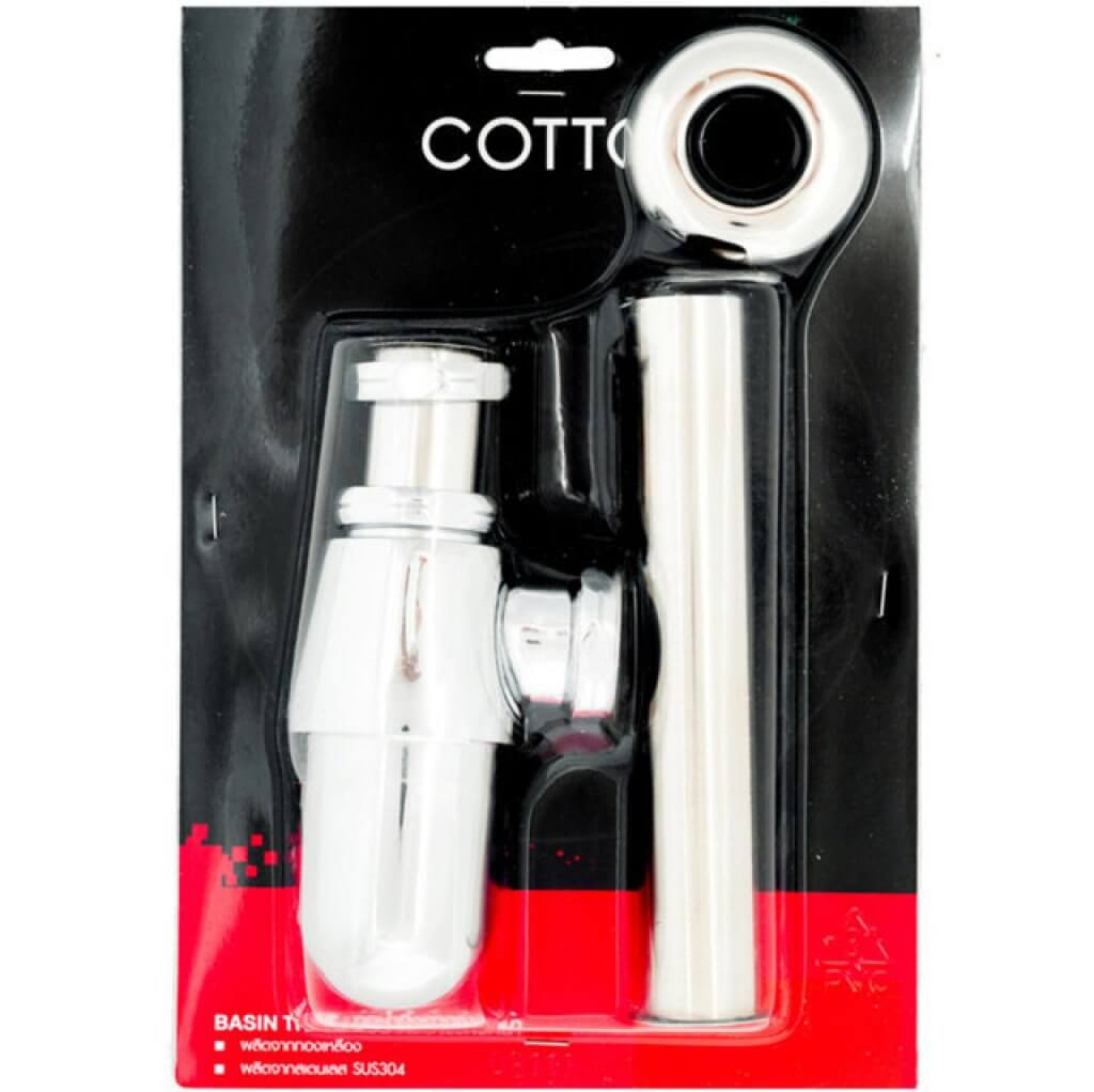 ท่อน้ำทิ้ง อ่างล้างหน้ากระปุก COTTO CT680AX(HM) 40 ซม.