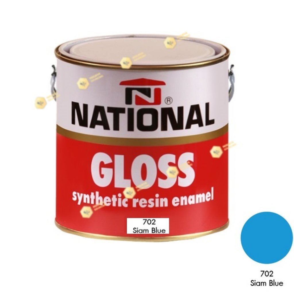 สีเคลือบน้ำมัน NATIONAL GLOSS #702 Siam Blue-1GL. - บีลีฟซอร์สซิ่ง ตลาด ...
