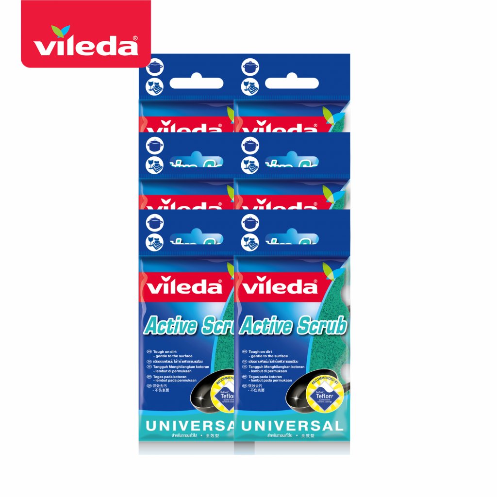 Vileda Active Scrub วิเลดา ฟองน้ำแอคทีฟ สครับ แพ็ค6 - บีลีฟซอร์สซิ่ง ...