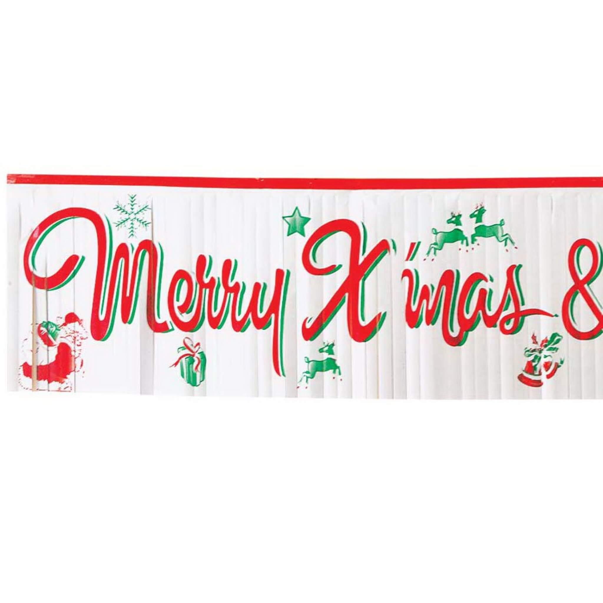 ป้าย Merry X'mas & Happy New Year (Matter Silver) 4924-01 - บีลีฟซอร์ส ...