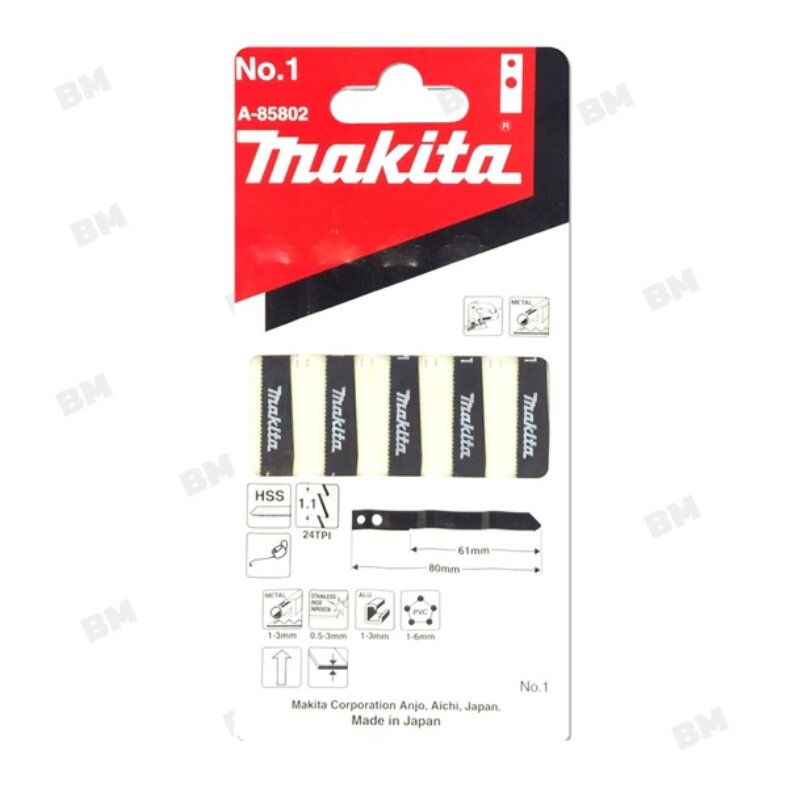 ใบเลื่อยจิ๊กซอล NO.1(A-85802) MAKITA - บีลีฟซอร์สซิ่ง ตลาดกลางค้าวัสดุ ...